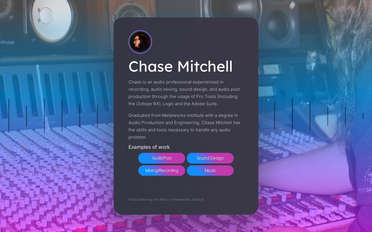 Chase Mitchell Portfolio